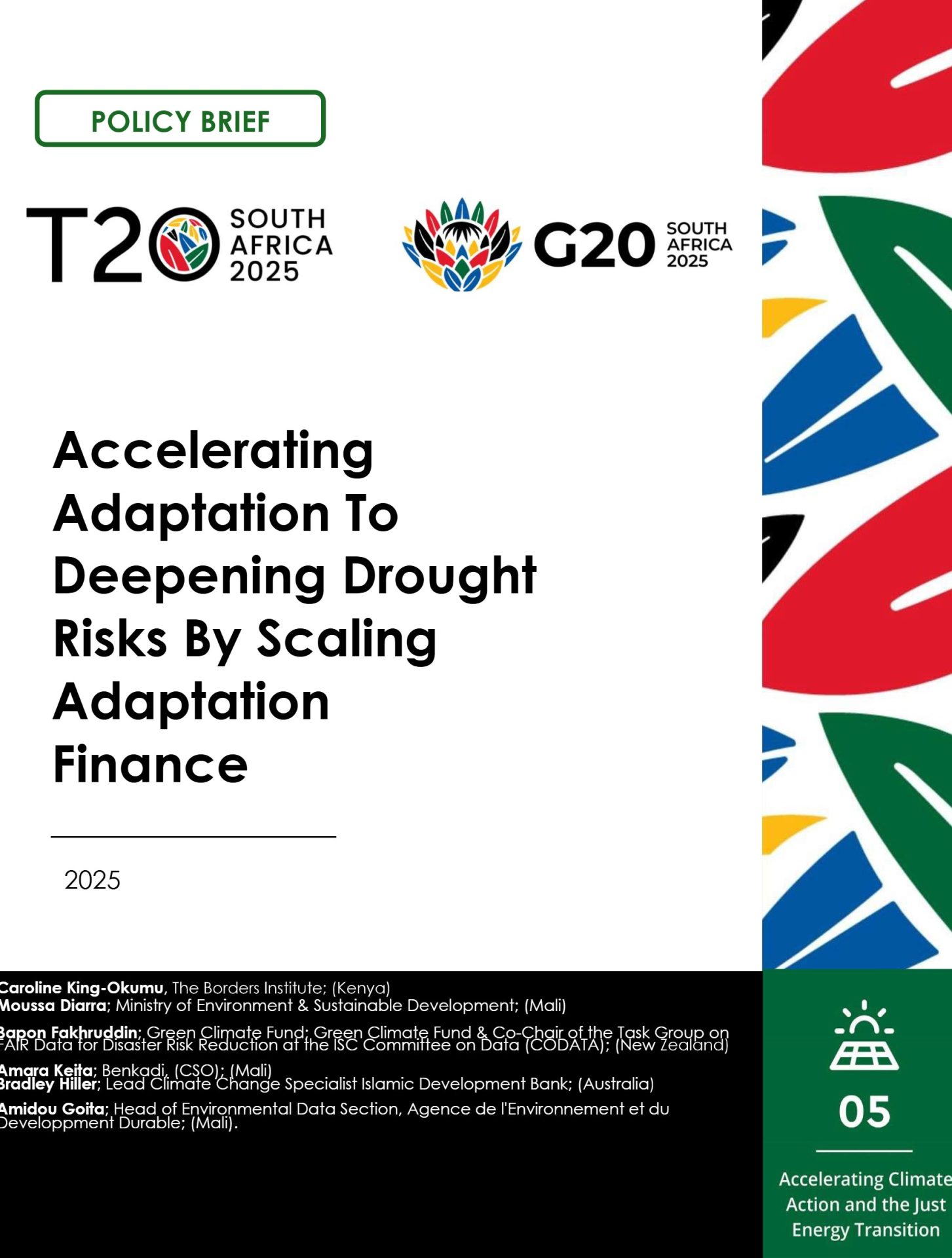 Accelerating Adaptation to Deepening Drought Risks by Scaling ...