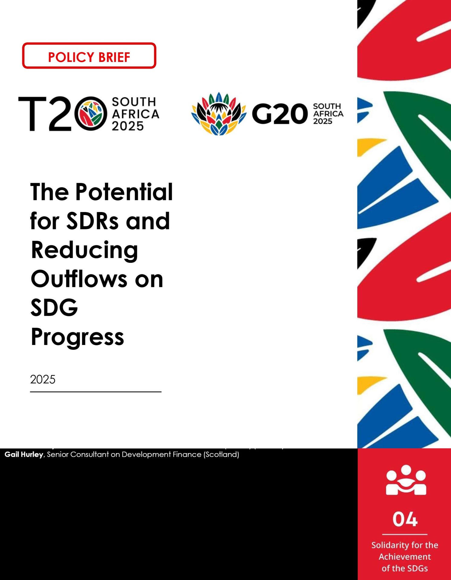 The Potential for SDRs and Reducing Outflows on SDG Progress - T20 ...