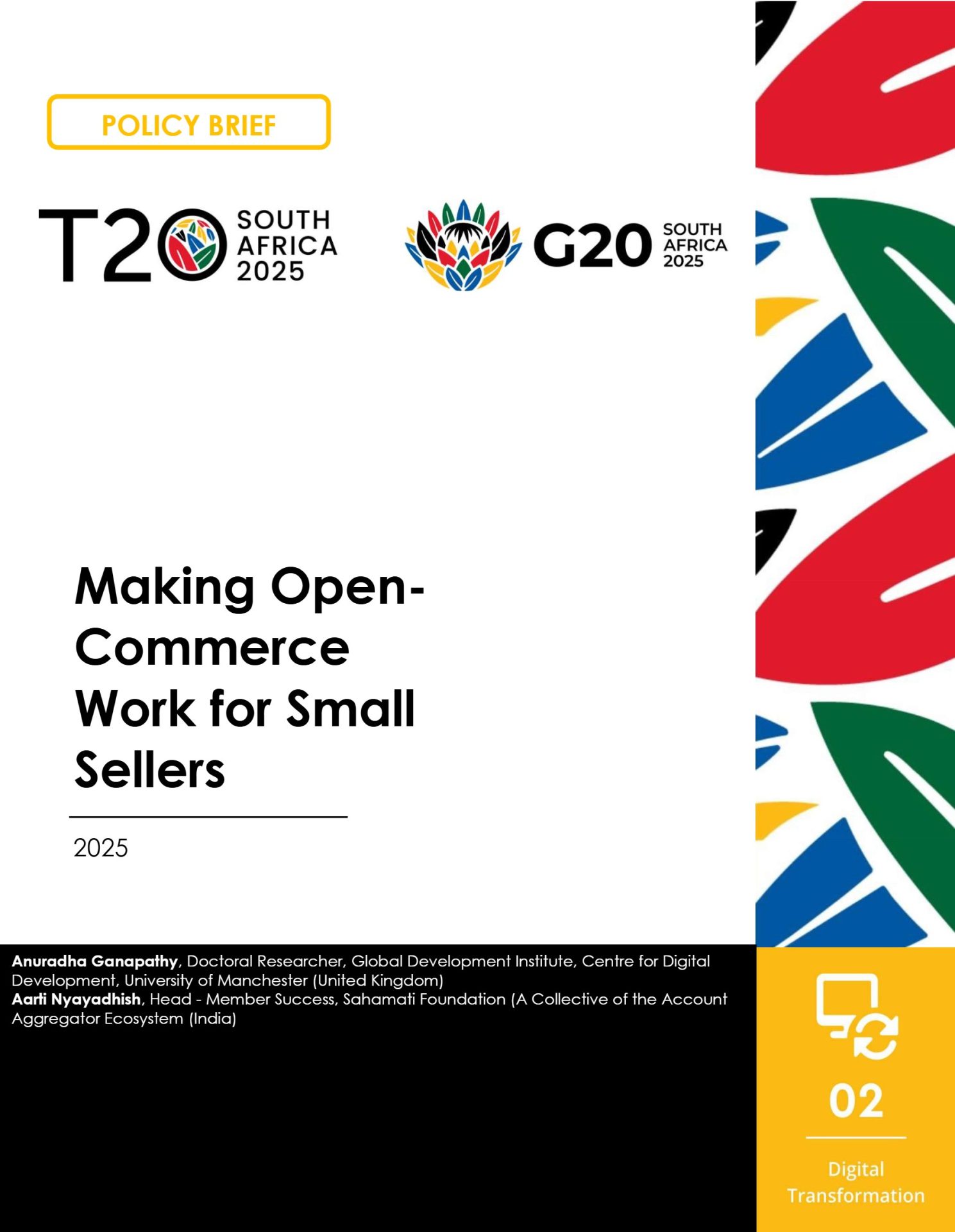 Making Open-Commerce Work for Small Sellers - T20 South Africa